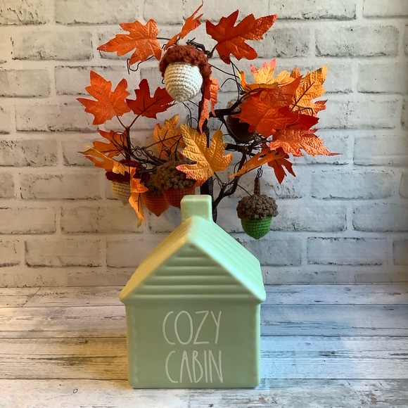 Rae Dunn | Accents | Rae Dunn Sage Ceramic Cozy Cabin | Poshmark